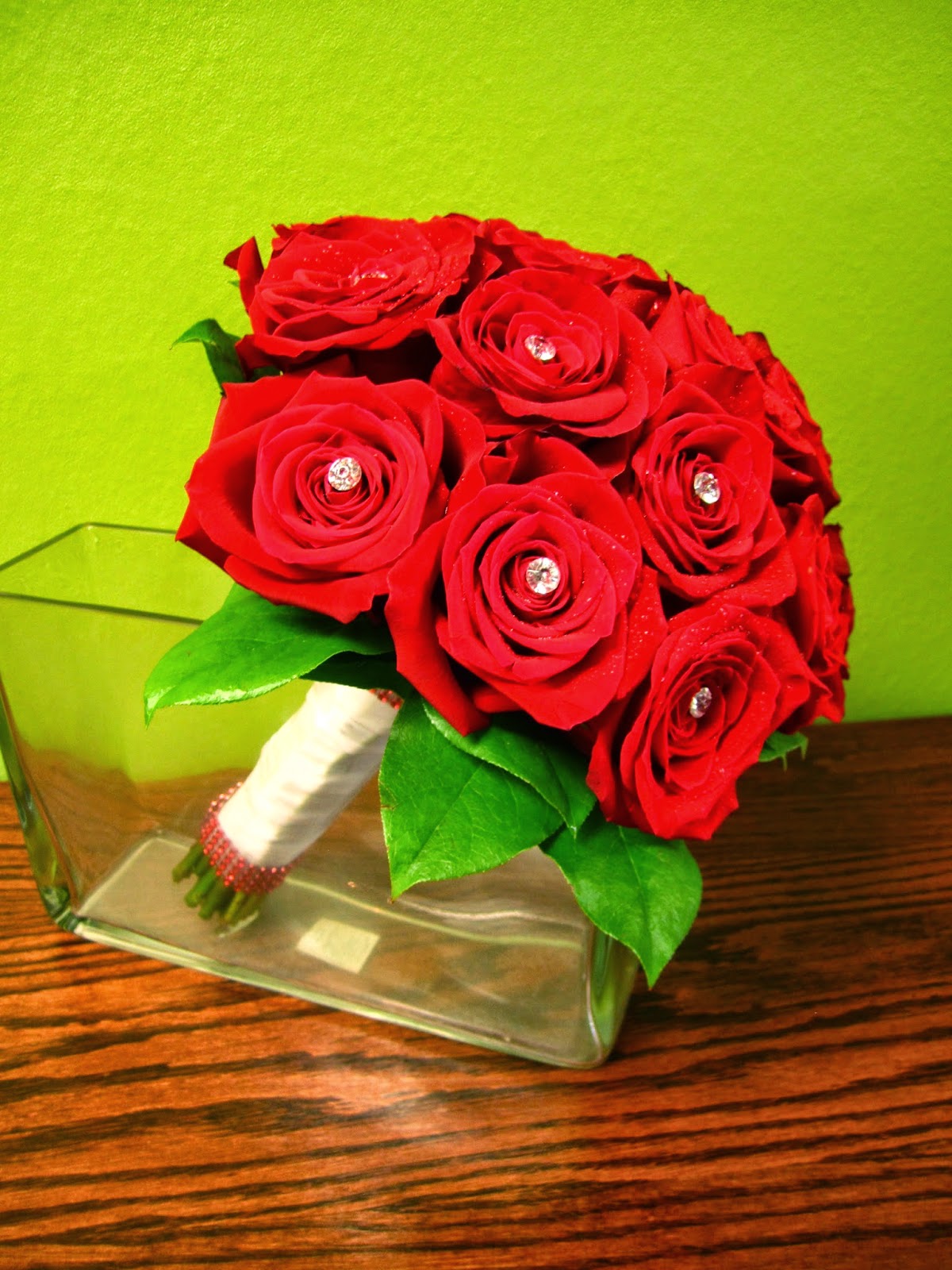 Bernardo's Flowers: Red Rose Hand Held Wedding Bouquet
