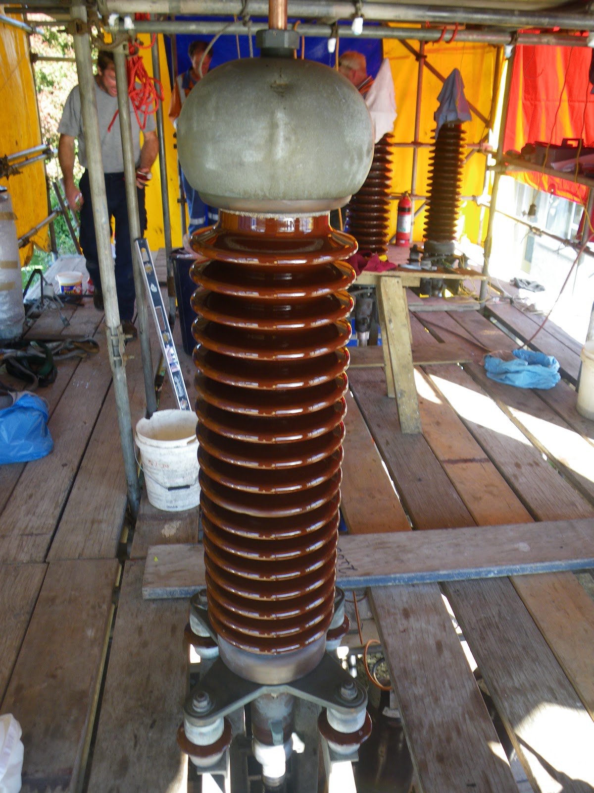 December 2012 - The first pull of new 66kV subterranean cables for ...