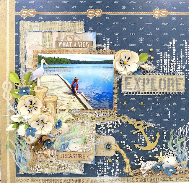 Scraps of Darkness and Scraps of Elegance: Two Summer / Beach layouts ...