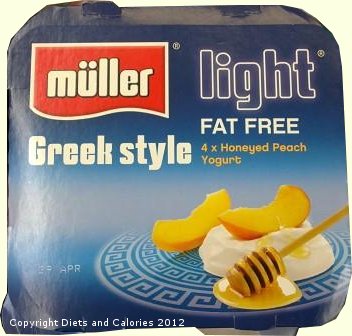 Diets and Calories: Muller Light Fat Free Greek Style Yogurts