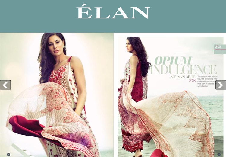 Elan Lawn 2013 By Hussain Mills Pakistan - Pakistani Suits Online ...