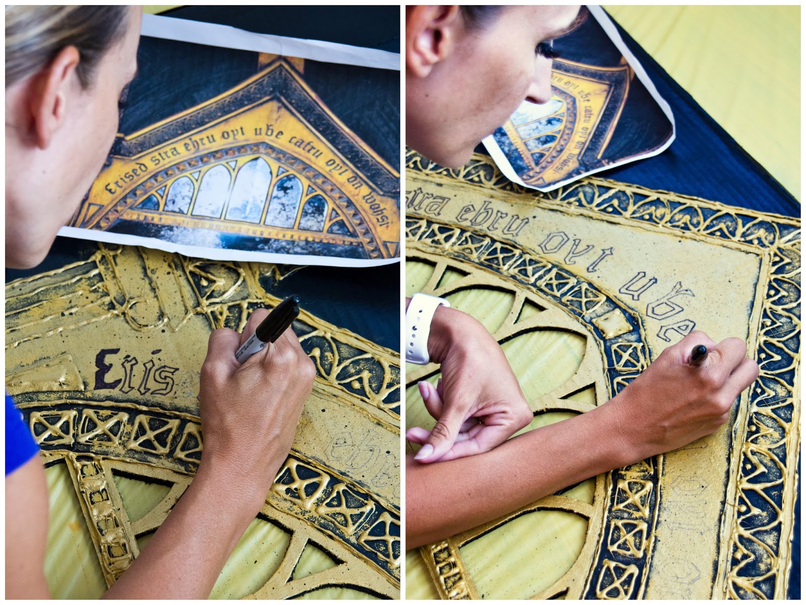 Delicious Reads DIY Harry Potter Cardboard Mirror Of Erised Tutorial Delicious Reads DIY Harry Potter Cardboard Mirror Of Erised Tutorial