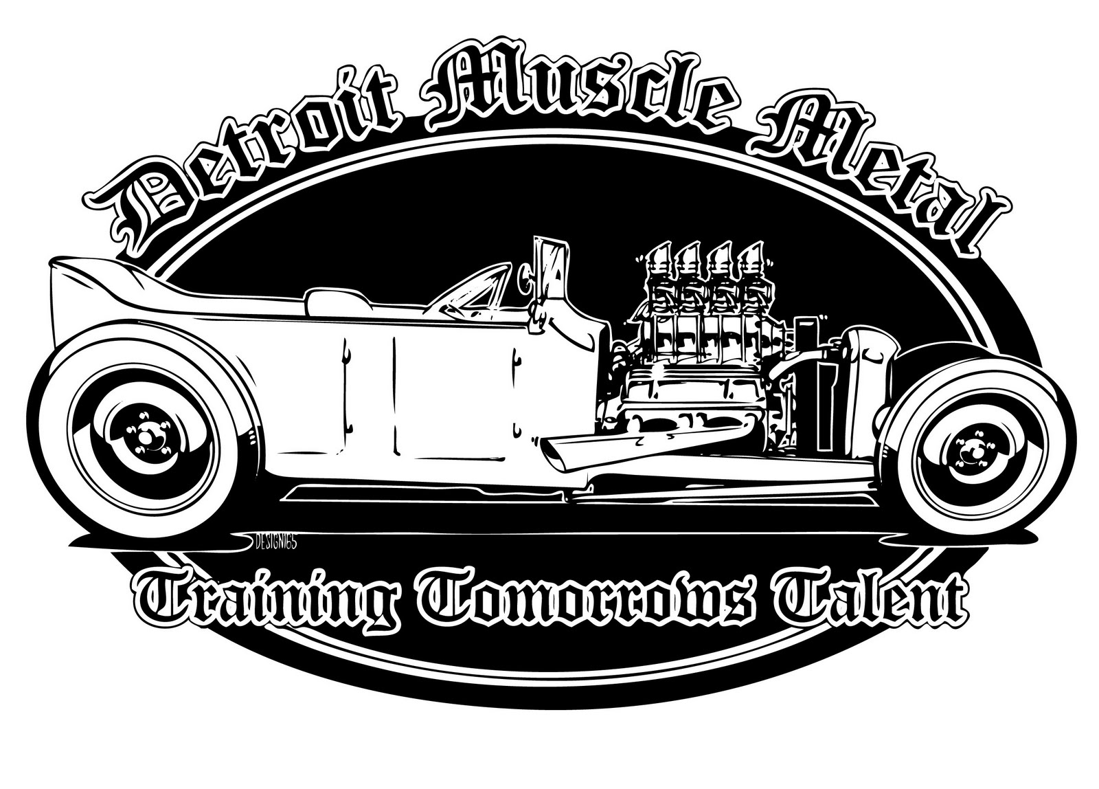 Design165: Detroit Muscle Metal Logo