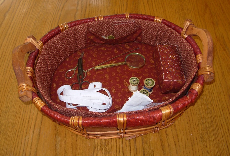 Jessica Dean Design ~ * ~: Lined Sewing Basket