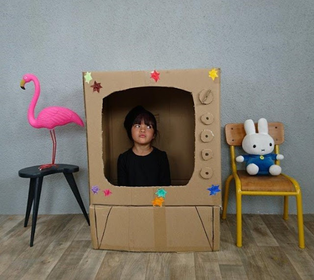 Perles de chine: DIY une télévision en carton