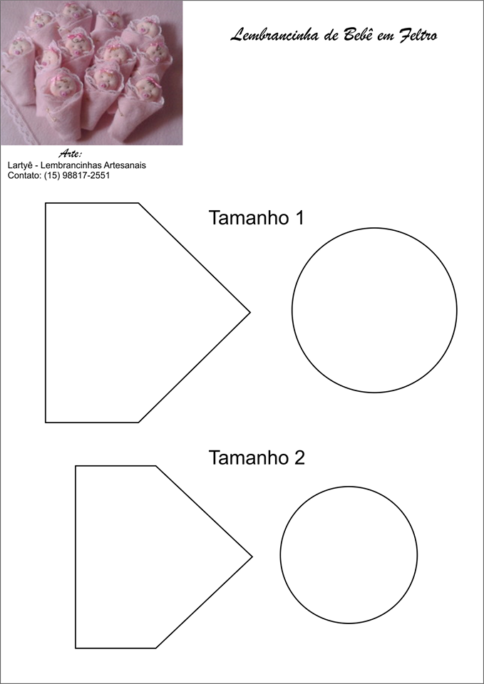 LINDOS MOLDES DE BEBÊS EM FELTRO!