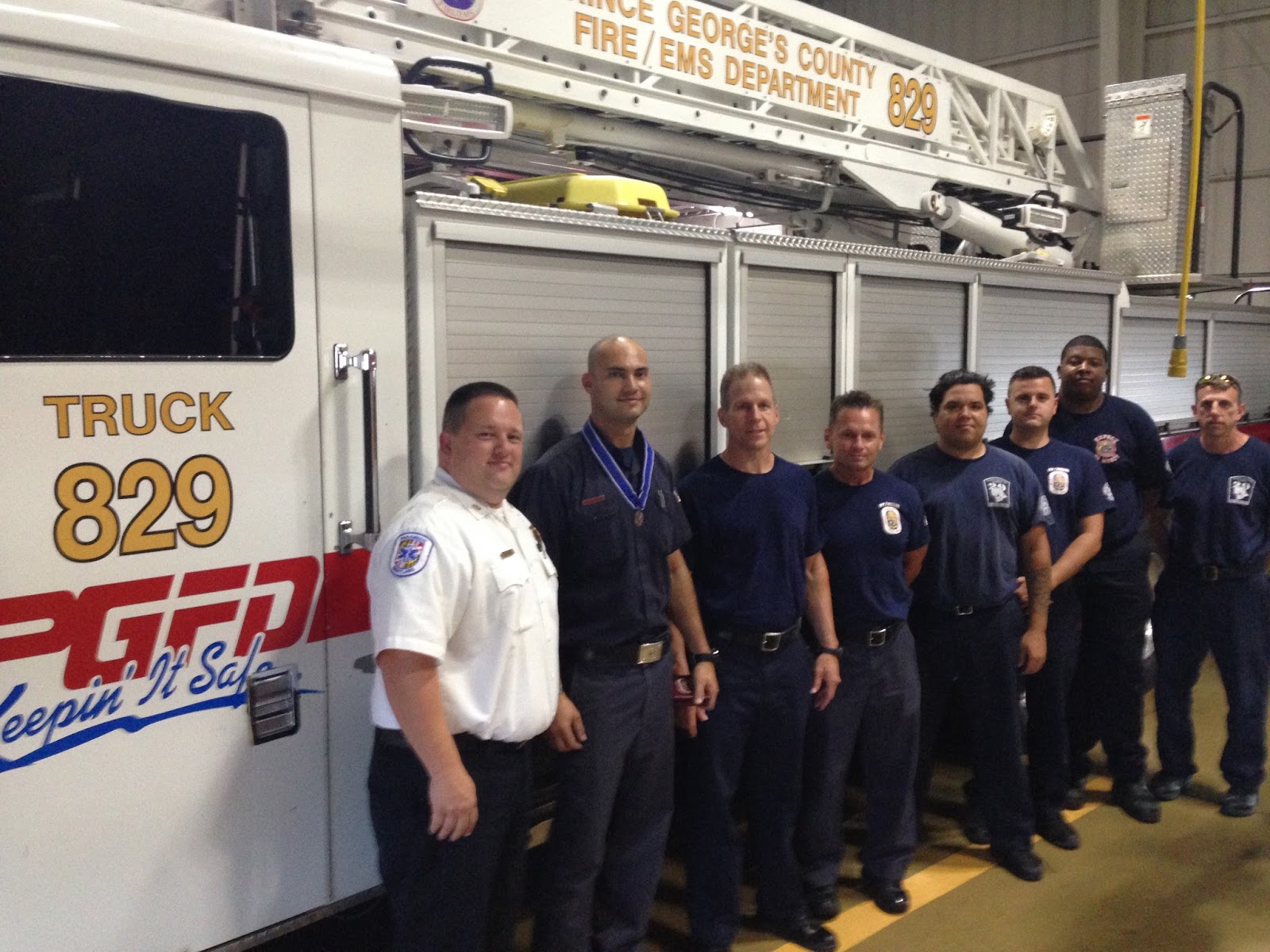 Finally - PGFD Fire Fighter Presented with Bronze Medal