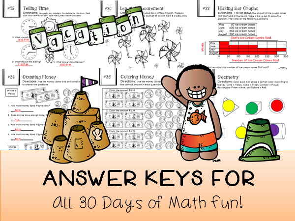 Kelly McCown: 2nd Grade Summer Math Review