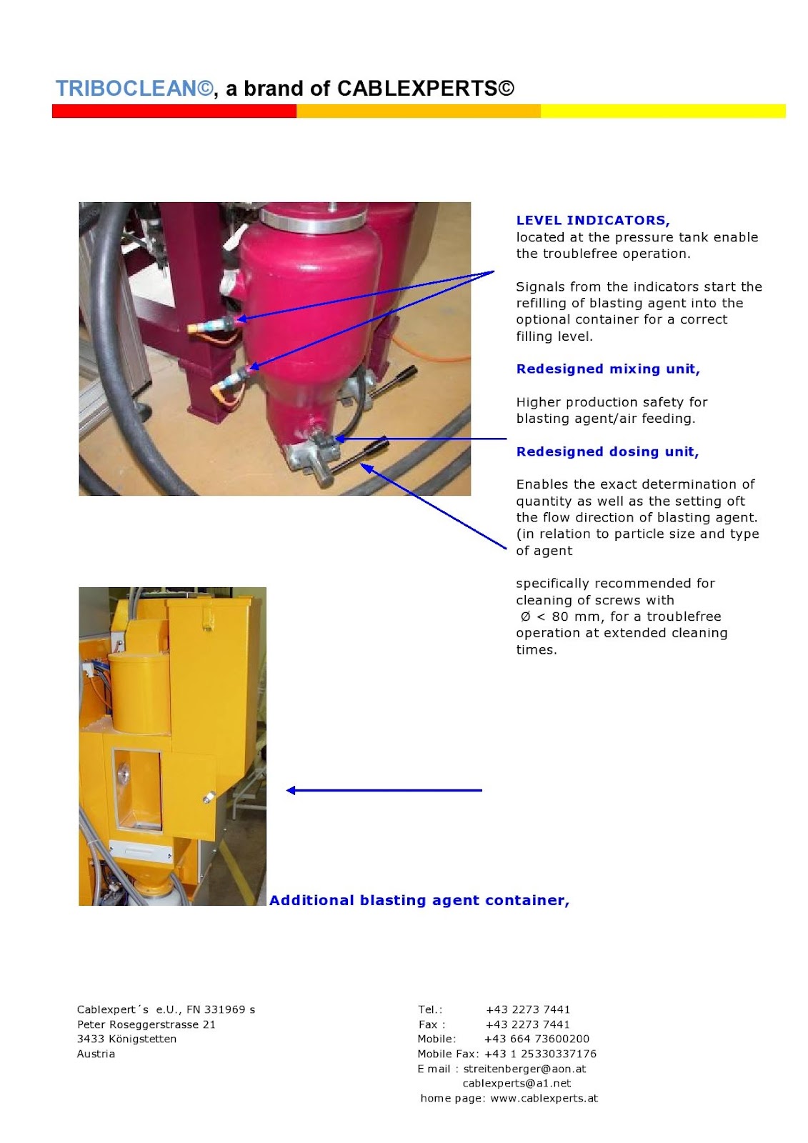 Cablexperts: Automatic screw cleaning