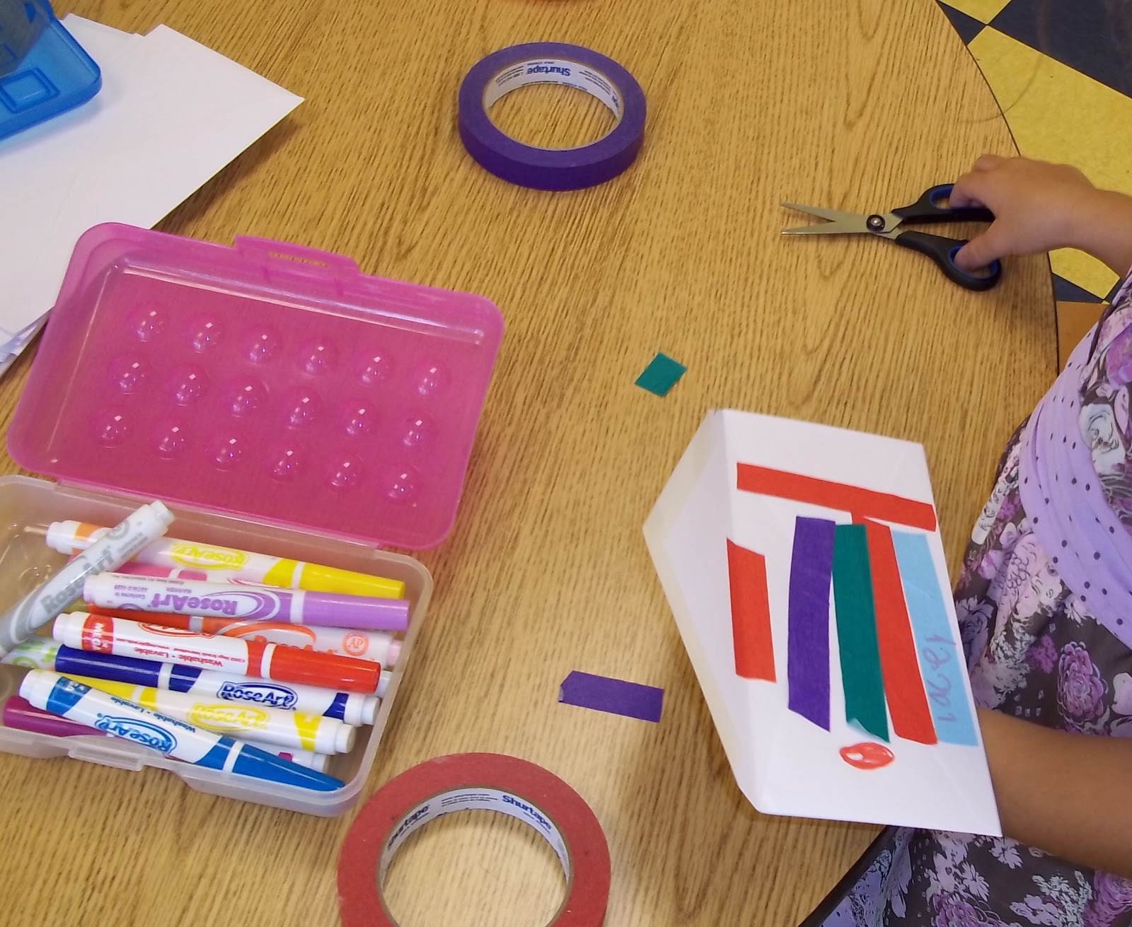 Brick by Brick: Envelopes + Tape + Markers