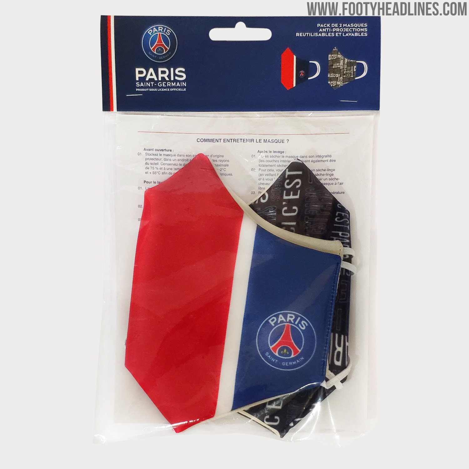 20-21 Home Kit Design: 2 PSG Face Masks Released - Limited to 1,000 ...