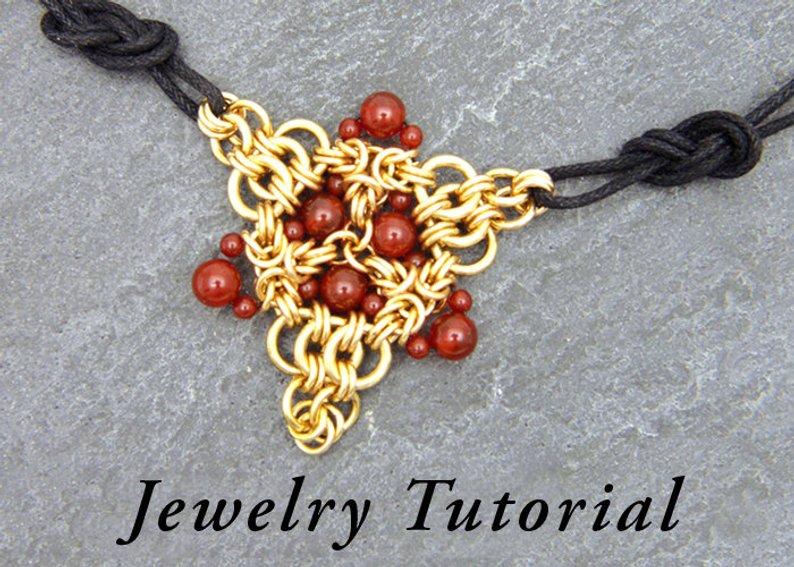 Geometric Chain Maille and Bead Jewelry Tutorials by Davidchain / The Beading Gem