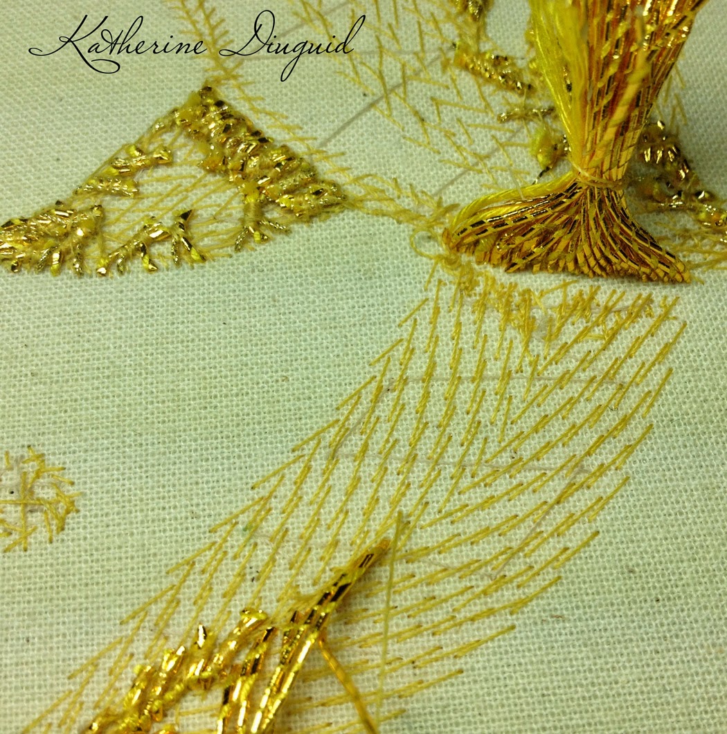 Katherine Diuguid: RSN Goldwork: Progress Catch-up