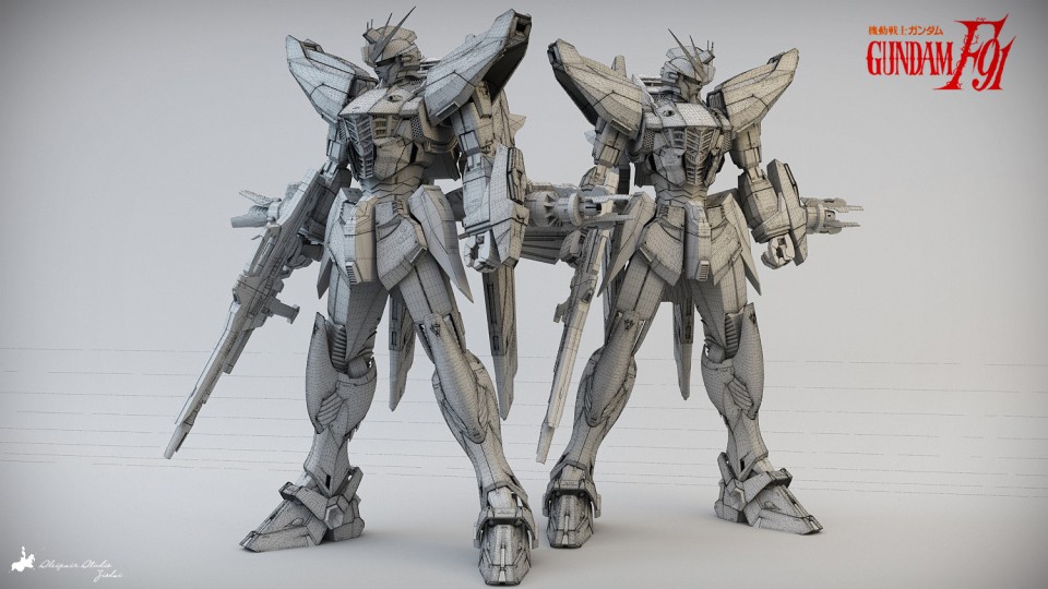 GUNDAM GUY: Gundam F91 - Digital Images by Ziodai