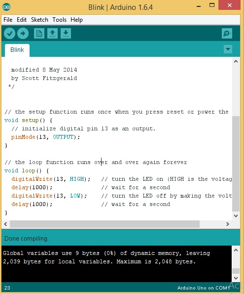 proyek latihan dengan arduino [led berkedip (blinking led)] ~ BELAJAR ARDUINO