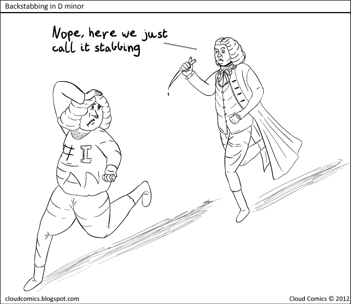 Cloudcomics: Backstabbing in D minor