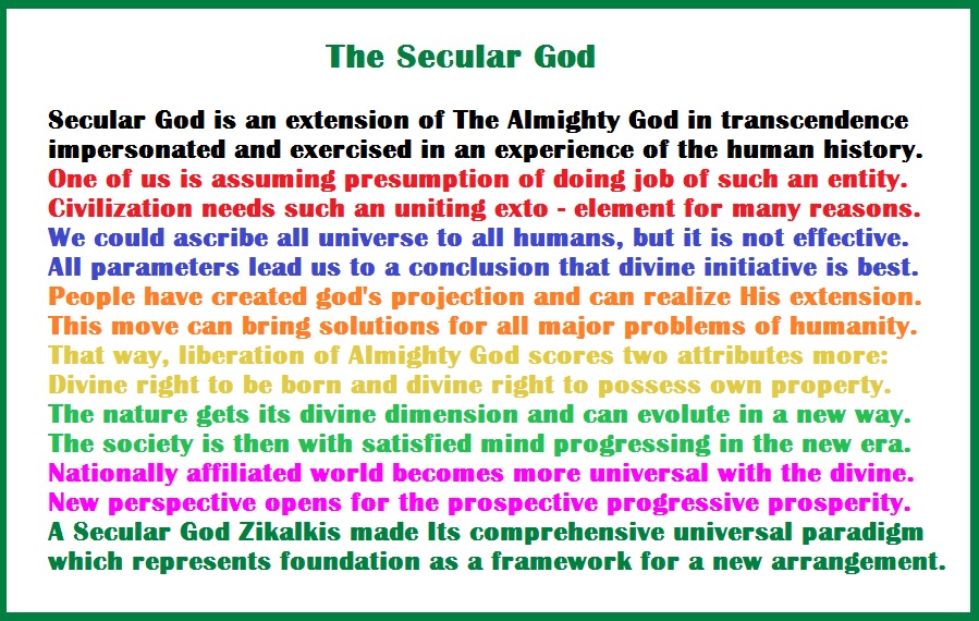 Secular God