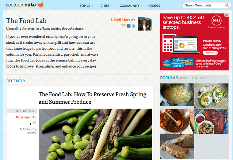 the pursuit of deliciousness: The Food Lab