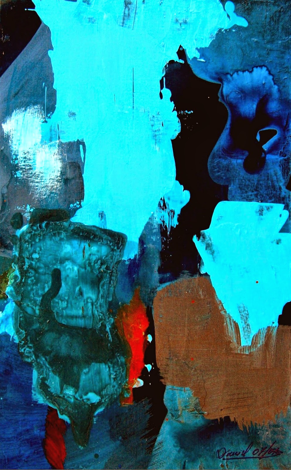 MIS CUADROS (Pintura abstracta): ABSTRACCIONES: EL AZUL Y EL MAR
