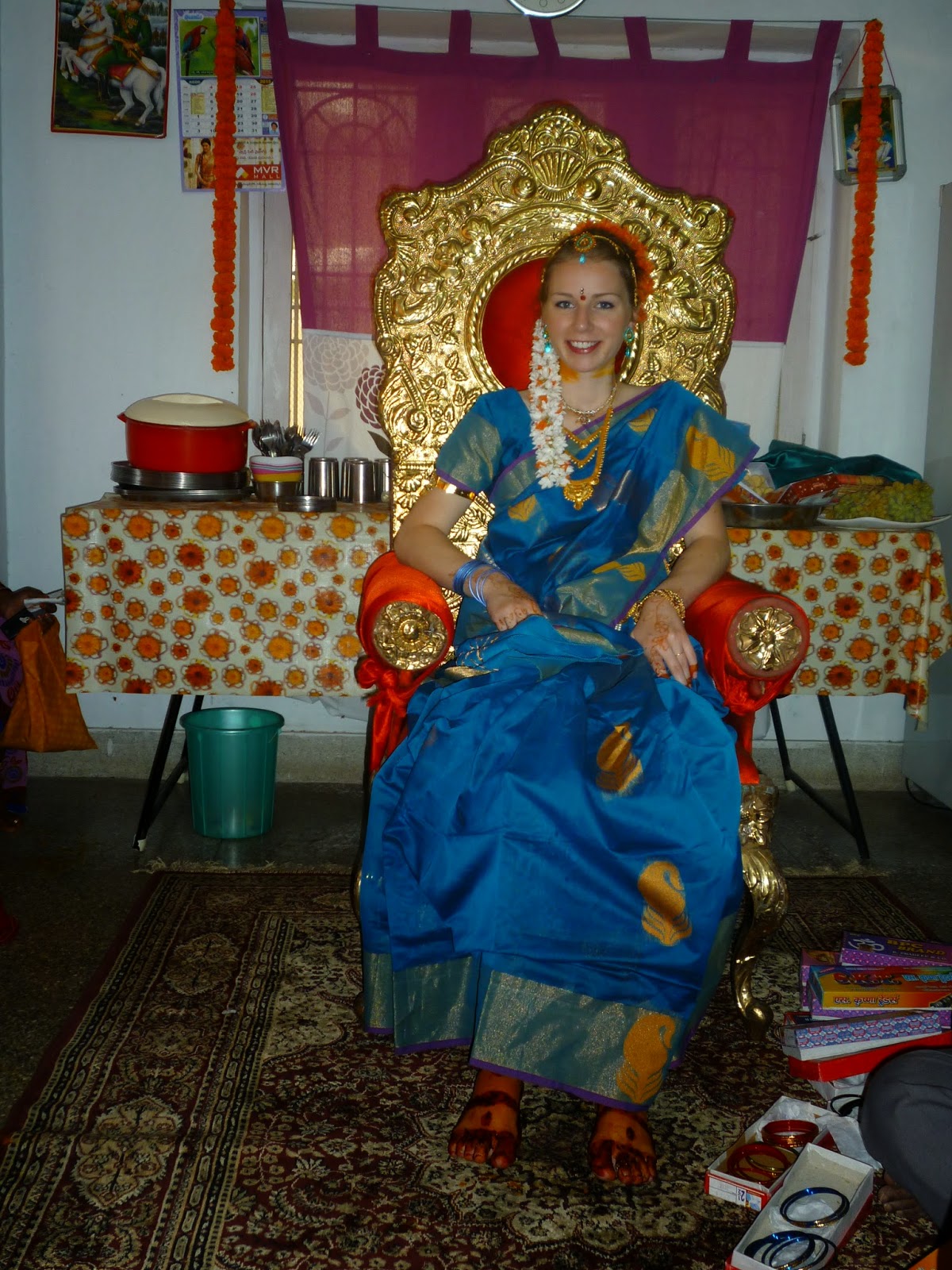 India Adventure: Seemantham: A Baby Shower, South Indian Style