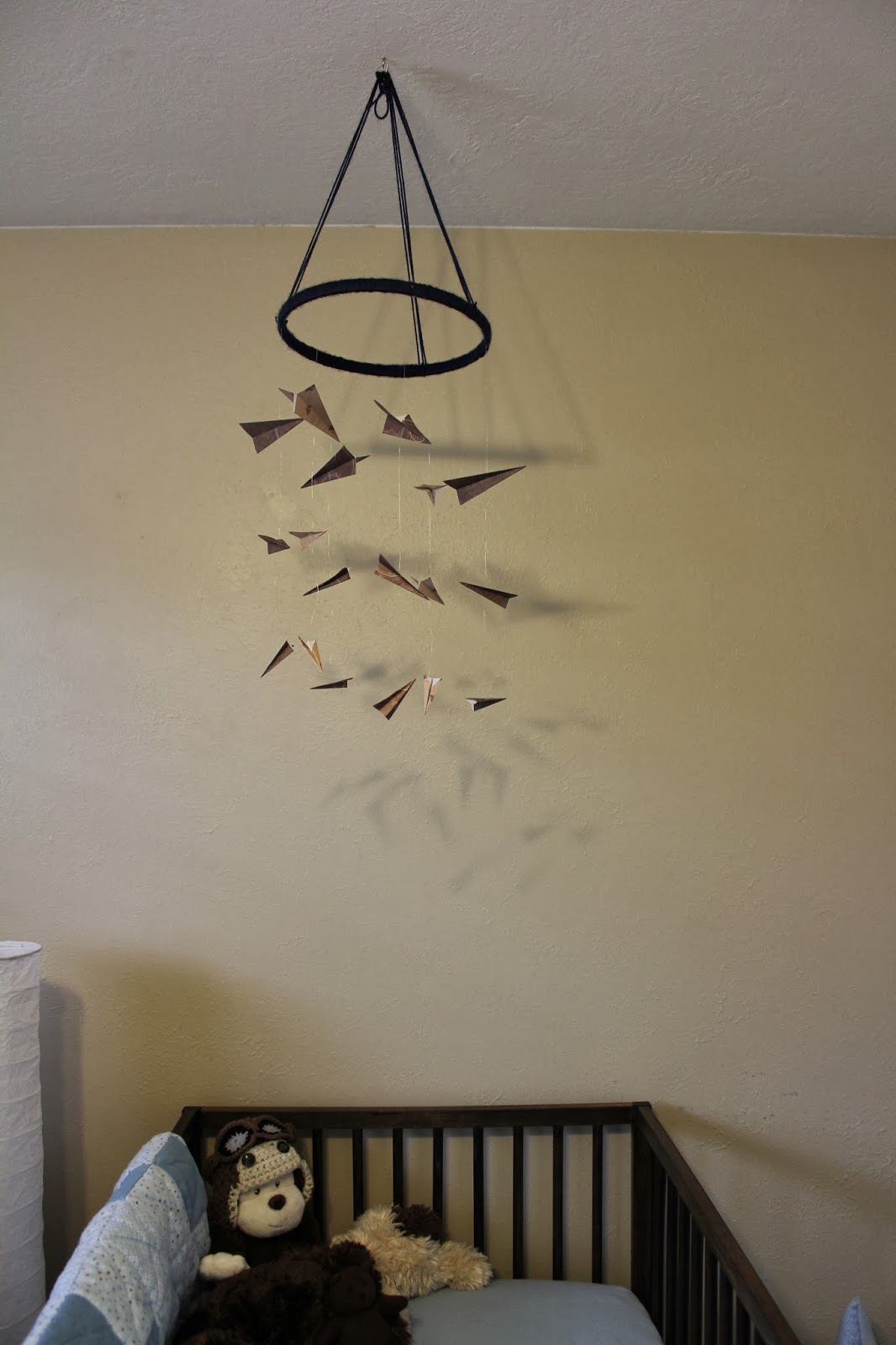 Cute Paper Airplane Mobile Tutorial - Lou Lou Girls