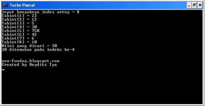 Gudang Information: Algoritma & Struktur Data "searching"(pencarian)