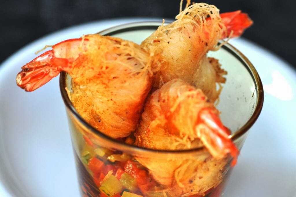 Garnelen im Engelshaar - Kubiena - Kochblog