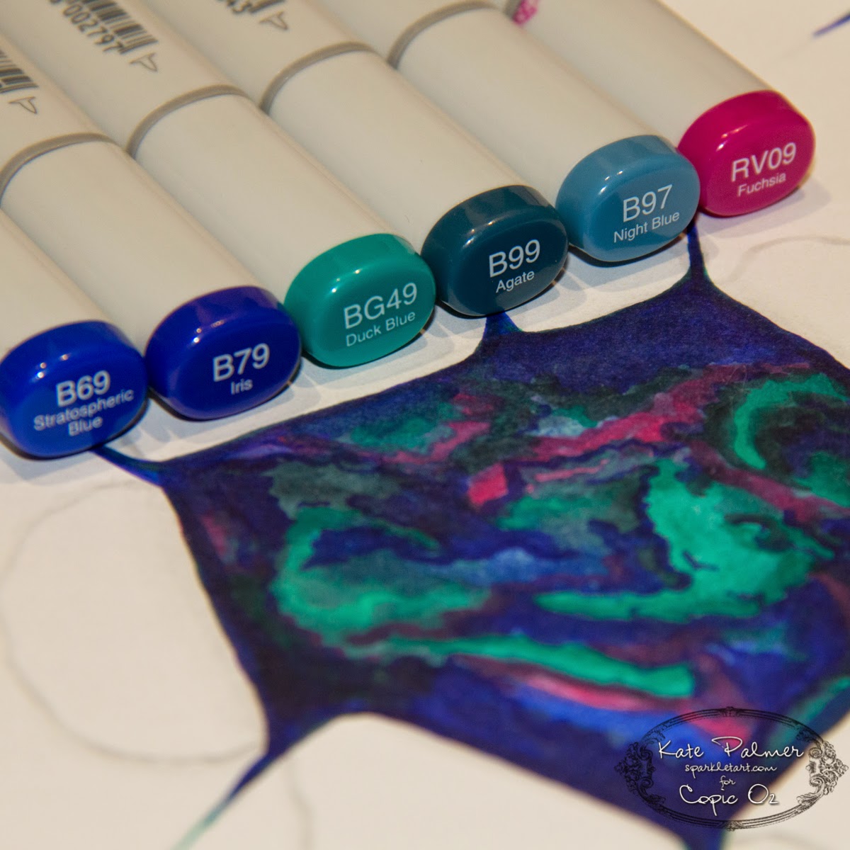 copic oz: Layering Copic Colours to Create a Beautiful Night Sky Effect