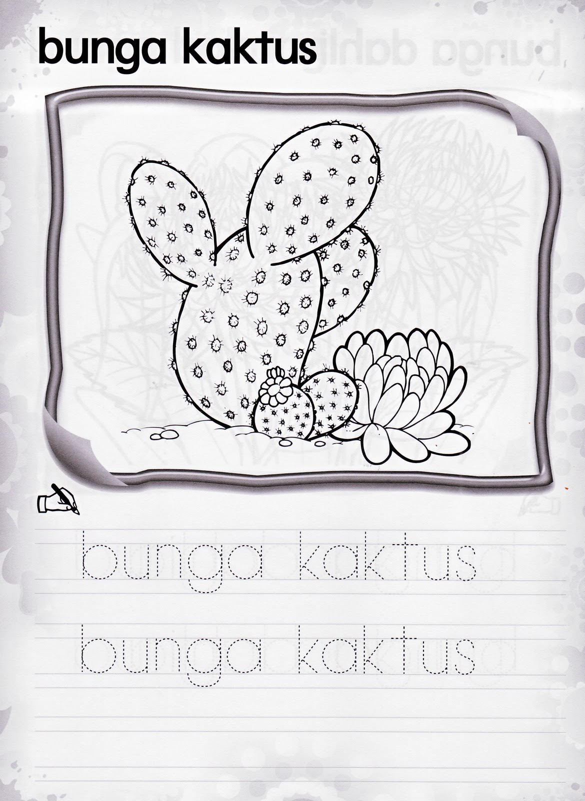 Tema : Tumbuh-tumbuhan ( Bunga ): Lembaran kerja