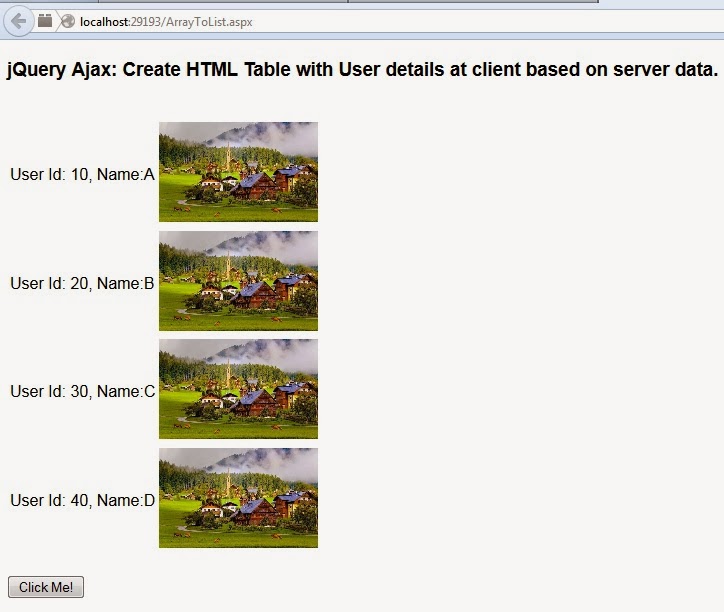 Advanced Computer Programming : jQuery Ajax: Create HTML Table with ...