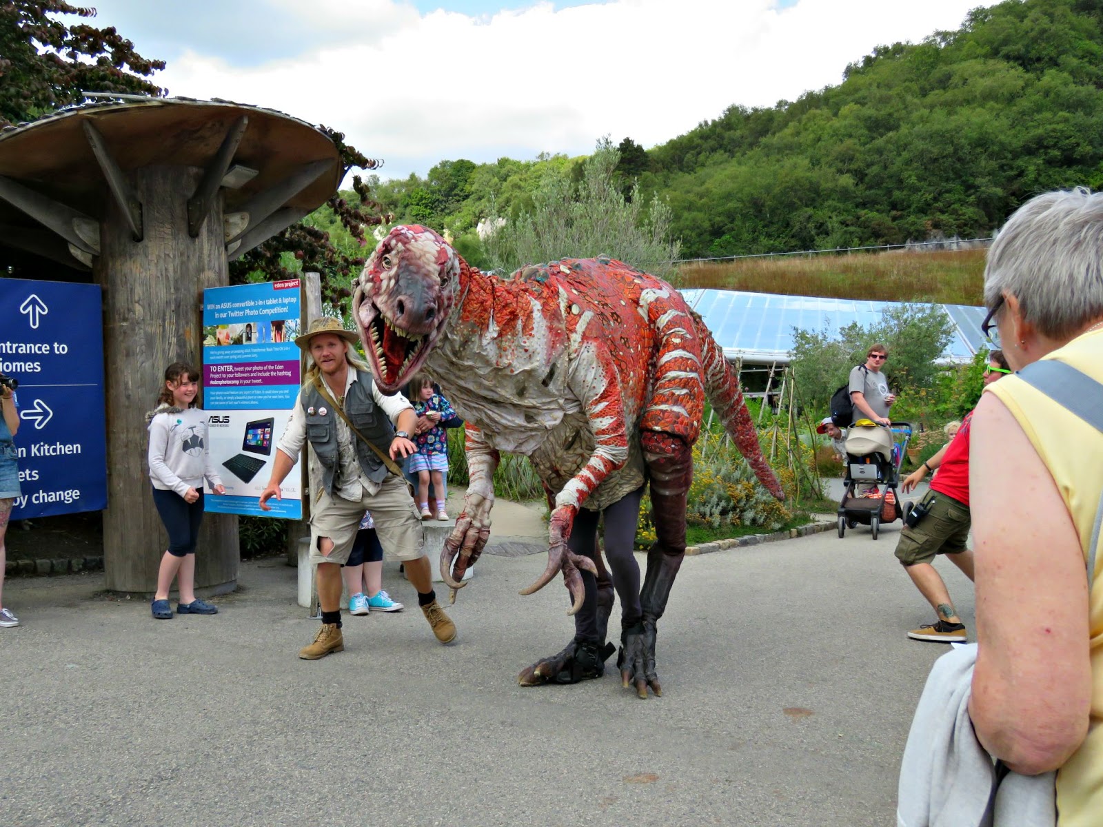 just saying ...: Dino rampage at the Eden Project, Cornwall