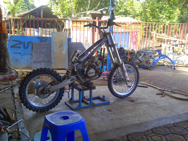 Modif Rangka Ninja Trail 150 R Grasstrack | Modifikasi Motor Trail