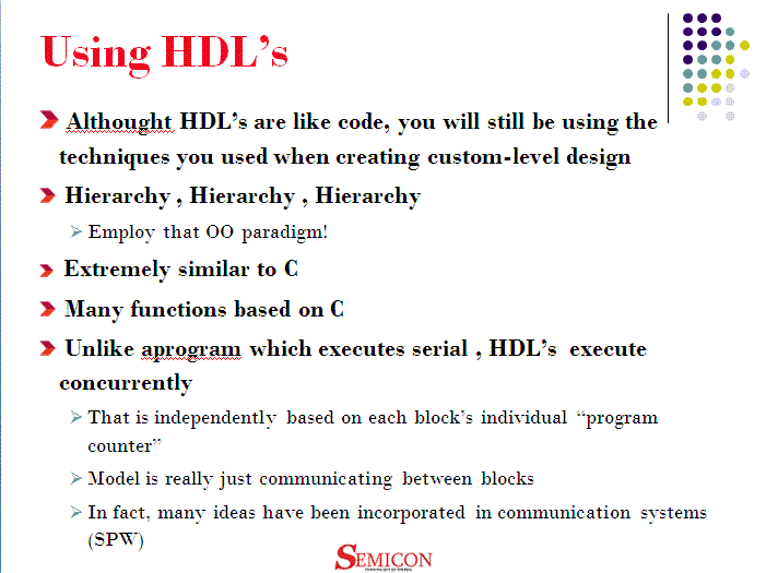 System Verilog - Semicon IC Design: Introduction Verilog System Verilog - Semicon IC Design: Introduction Verilog