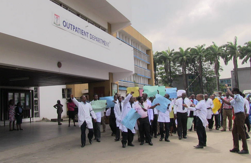 Photos: Doctors, students, protest mass sack of resident doctors