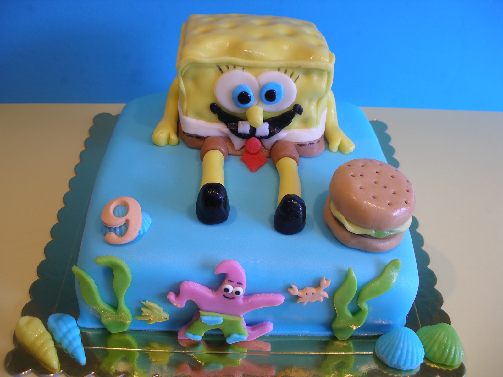 Sweet cookies 4 you: Τούρτα Μπομπ Σφουγγαράκης(Spongebob Cake)