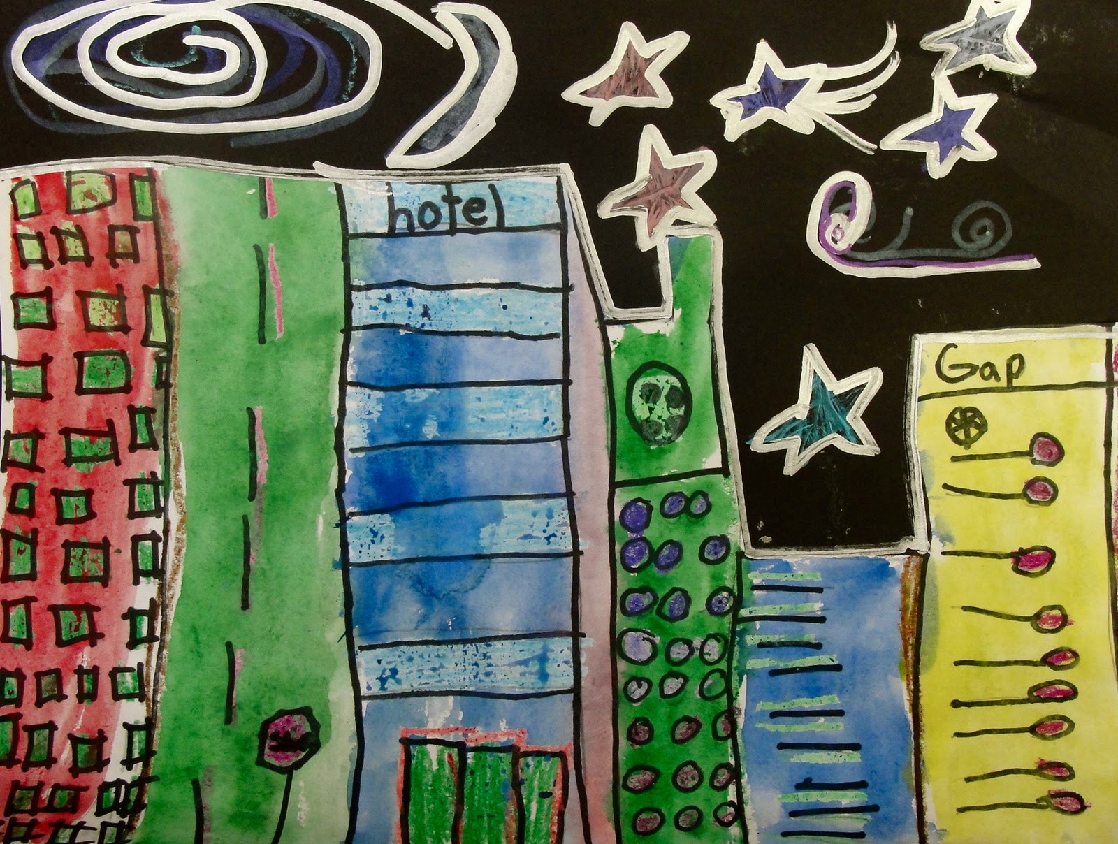 Da Vinci's Wings: 1st Grade Cityscapes