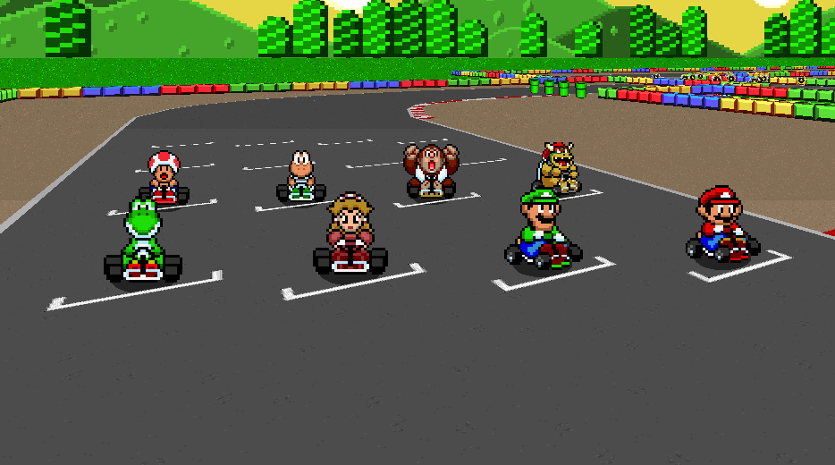 Sonic And Mario Kart Game