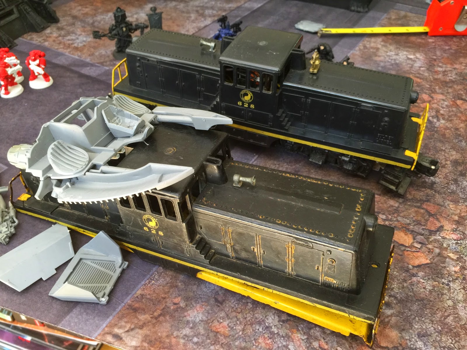 Battle Gaming One: 40K Ork Train #2 -- Eldar + Switch Engine