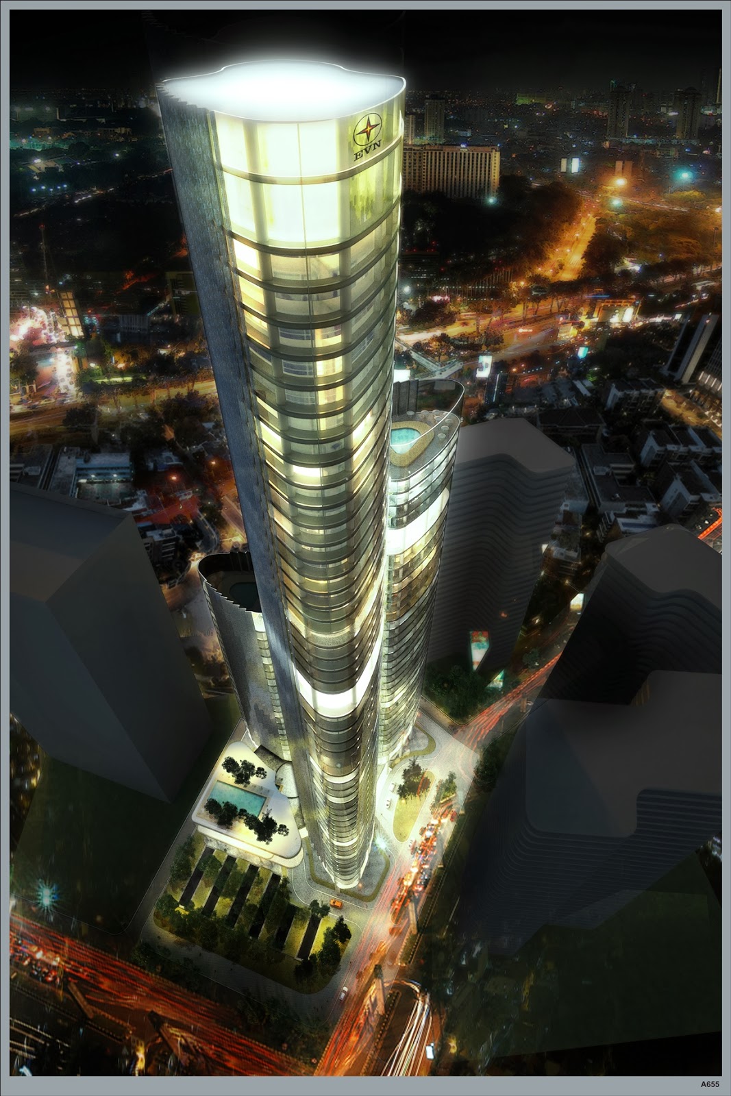 Đồ án dự thi cao ốc phức hợp EVN