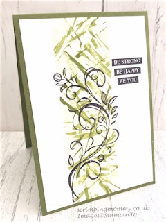 scrimpingmommy: Rubber band technique for card making.