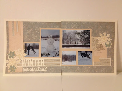Scrapbook with Kira: Frosted Winter Wonderland Layout