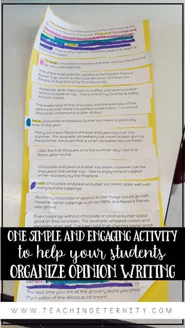 Help Your Students Organize their Opinion Writing with this Engaging ...