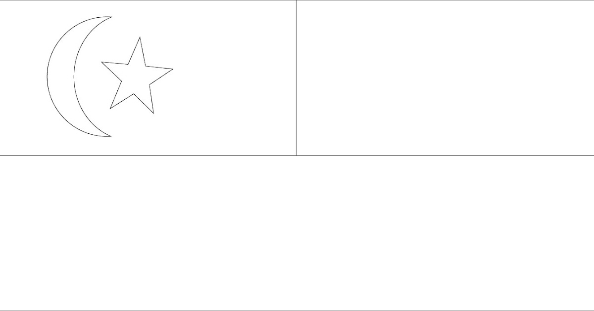 Gambar Mewarna Bendera Melaka - Gambar Mewarna | Colouring Picture