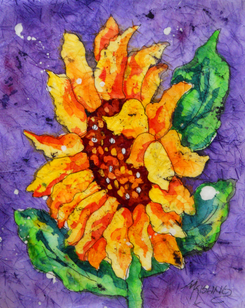Martha Kisling Art With Heart : Small Works Sunflower Batik
