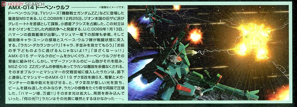 GUNDAM GUY: HGUC 1/144 AMX-04 Doven Wolf (ZZ Ver.) - Released in Japan!