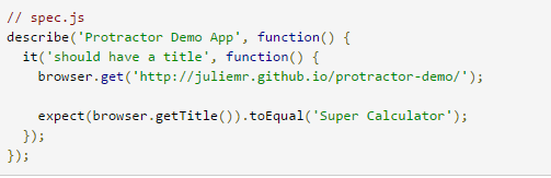 Raluca's Quality Assurance and Software Testing: Your First Protractor ...