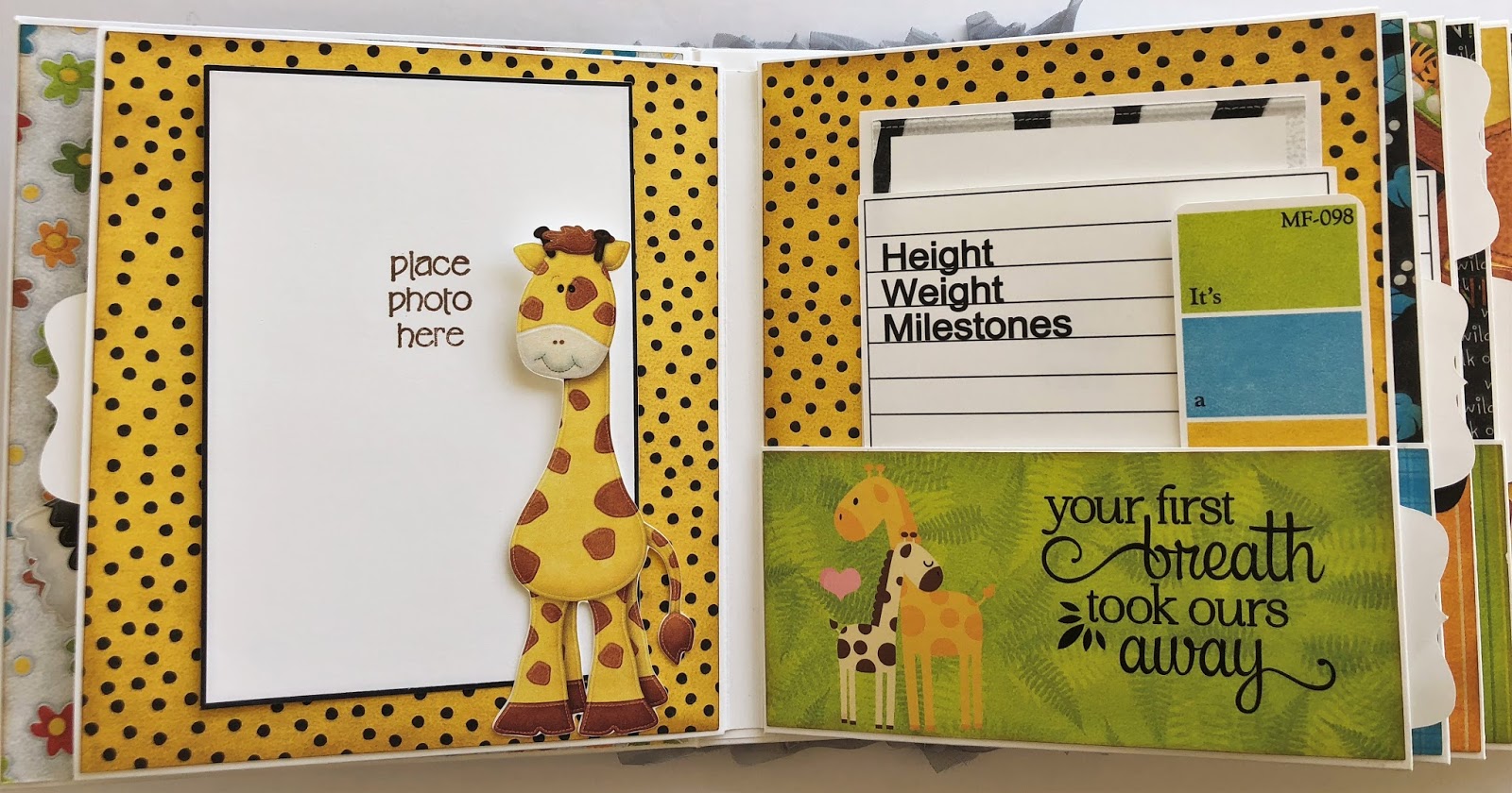 CorenesCreations: Baby boy's first year safari-themed album using ...