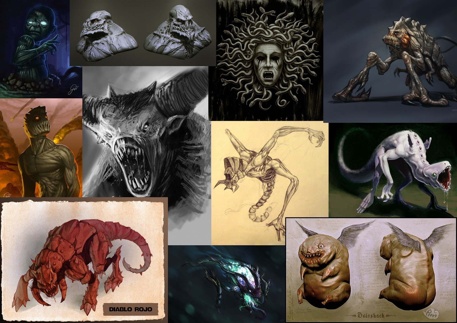 Clouds Breaking into Gold: Halloween Mood Board