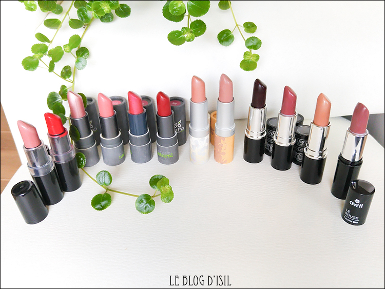 Le blog d'Isil: Mon avis sur les rouges à lèvres bio de 5 marques