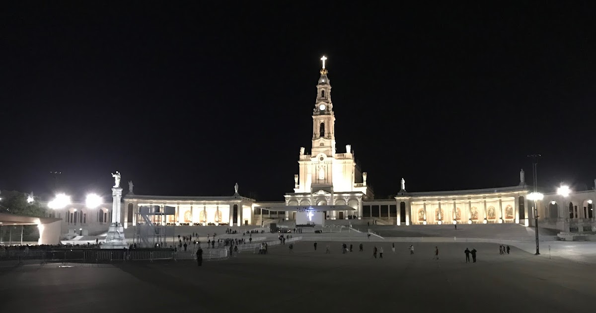 Catholic Pilgrims at Fatima: Fatima Shrine Plaza